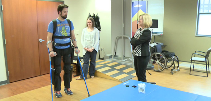 Revolutionary robotic exoskeleton has paralyzed South Bend man walking ...